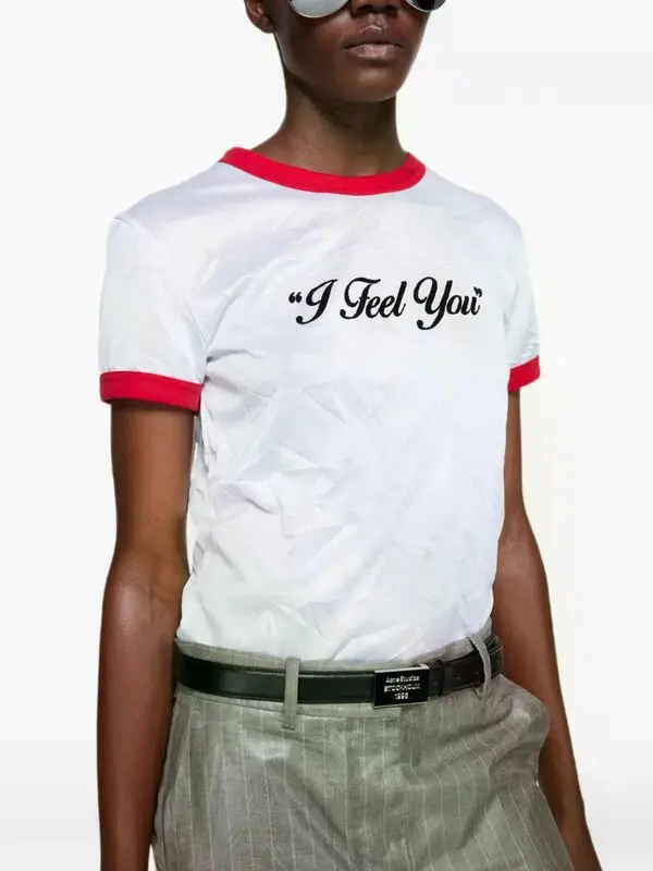 Acne Studios Crinkled Logo T-shirt