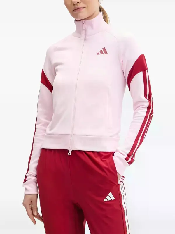 Adidas House Of Tiro Nations Pack Zip-up Sweatshirt - Pink