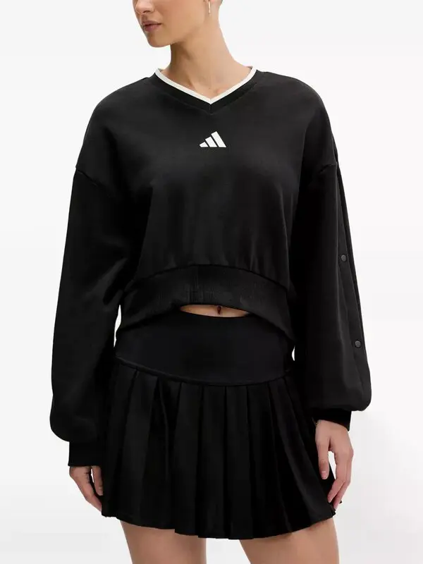 Adidas Stadium Crew V-neck Sweatshirt - Black