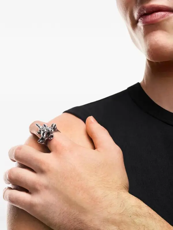 DIESEL® Silver-tone Center Focal Ring