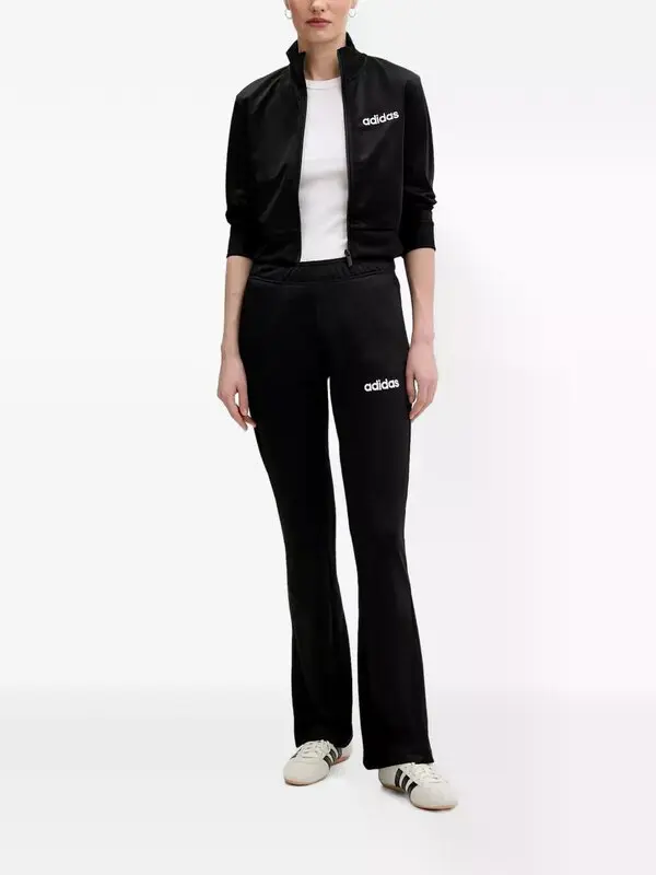 Adidas Glam Logo-embroidered Tracksuit - Black