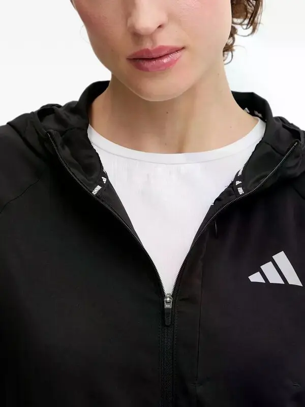 Adidas Logo Print Hooded Jacket