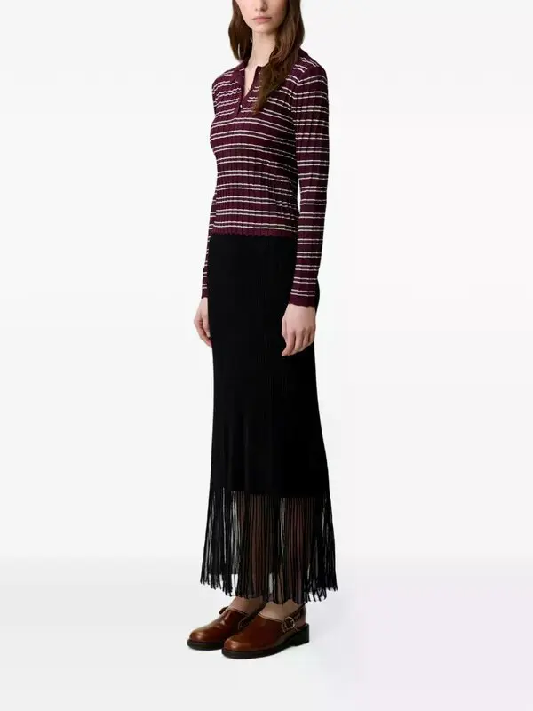Claudie Pierlot Long Knitted Skirt