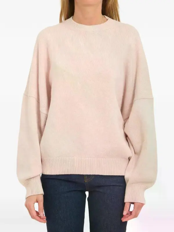 Khaite Margaux Cashmere Crew Neck Sweater - Pink