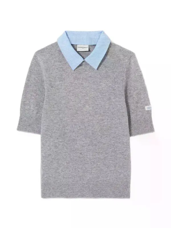 Claudie Pierlot Layered Wool Jumper - Grey