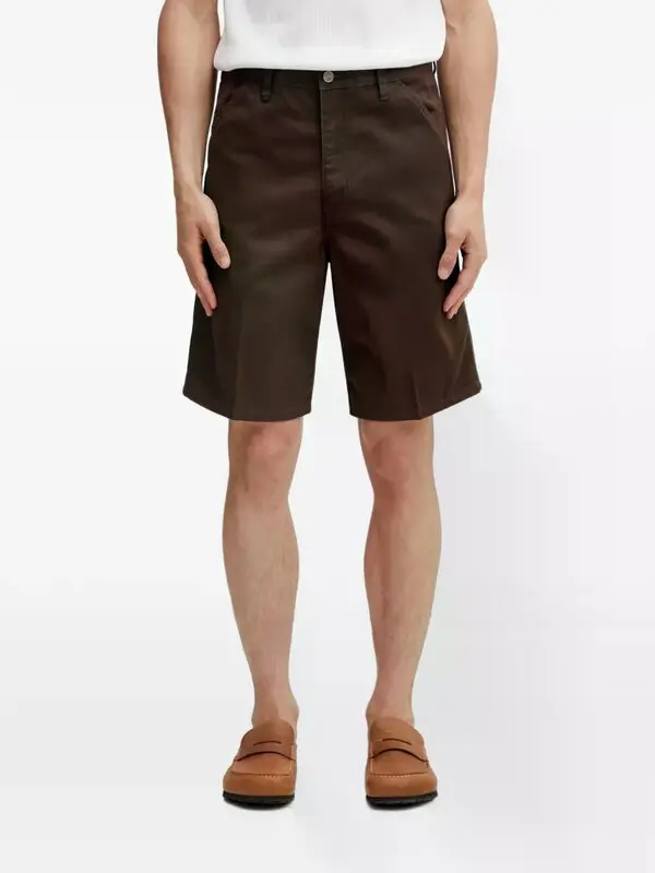 Carhartt Work In Progress Logo Patch Shorts - Brown