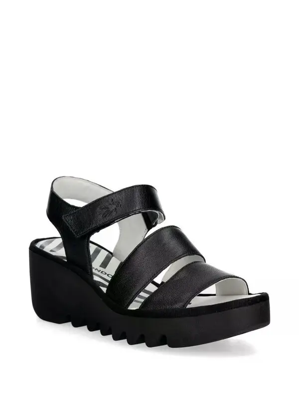 Fly London Wedge Sandals With Touch-strap Fastening