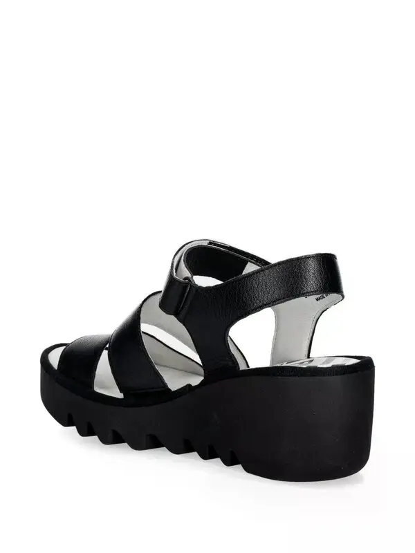 Fly London Wedge Sandals With Touch-strap Fastening