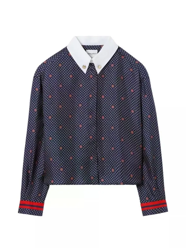 Claudie Pierlot Printed Silk Shirt