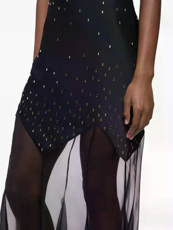 Rabanne Embellished Maxi Dress - Black