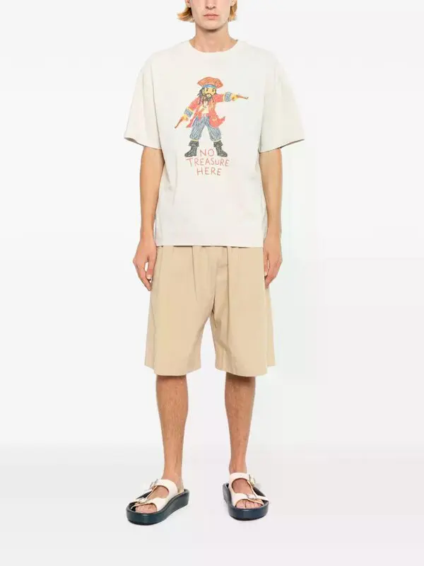 MELT Graphic-printed T-shirt - Neutrals
