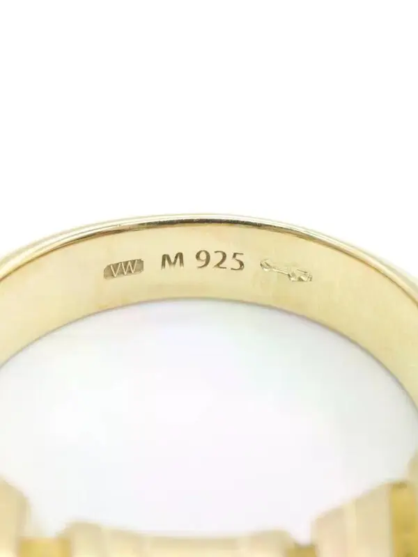 VIVIENNE WESTWOOD Essex Logo Ring Set - Gold