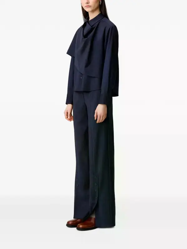 Claudie Pierlot Wool Blend Shawl Jacket