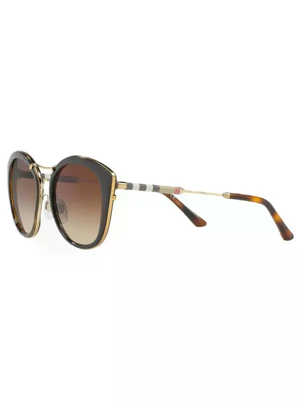 Burberry Vintage Check Detail Sunglasses