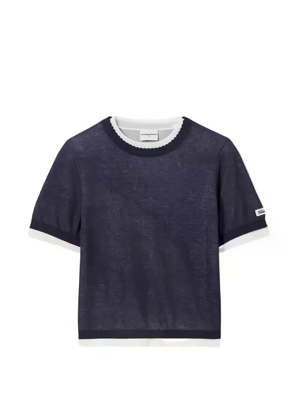 Claudie Pierlot Contrast Knit Jumper - Yellow