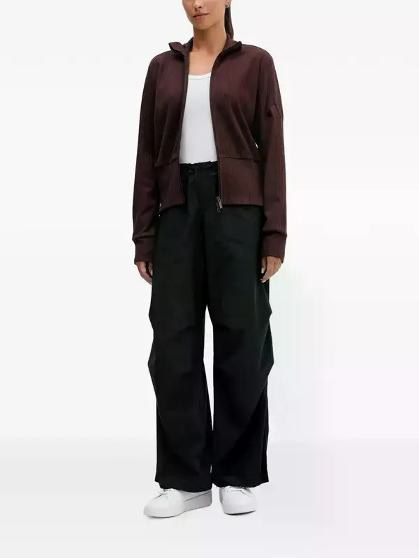 Adidas Ribbed-knit Zip-up Cardigan