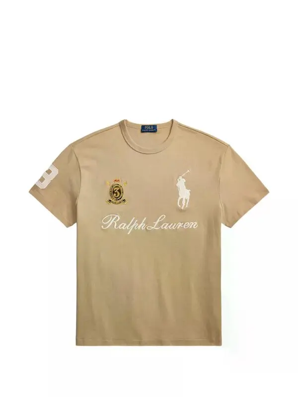 Polo Ralph Lauren Big Pony Logo-embroidered T-shirt - Neutrals