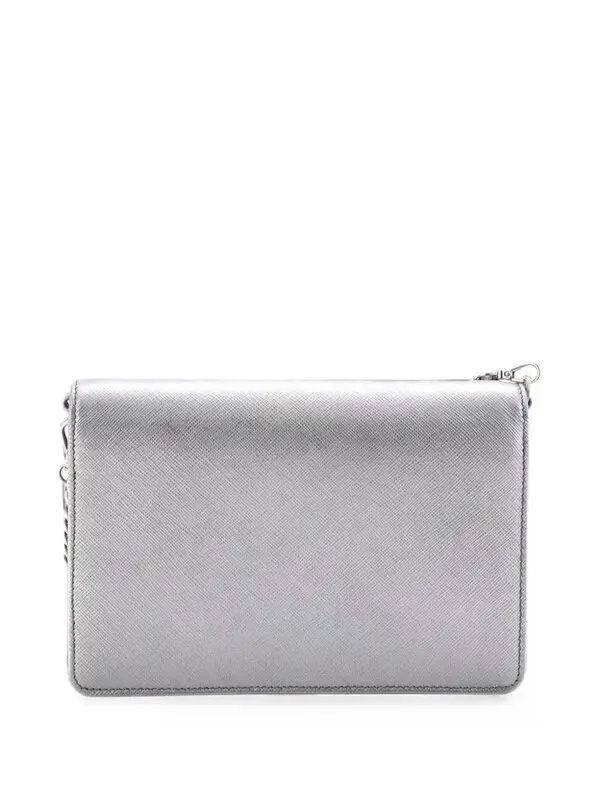 Prada Saffiano Leather Crossbody Bag With Chain