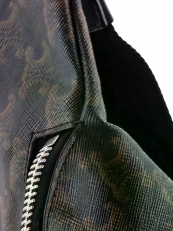 Celine Triomphe Belt Bag In Coated Canvas