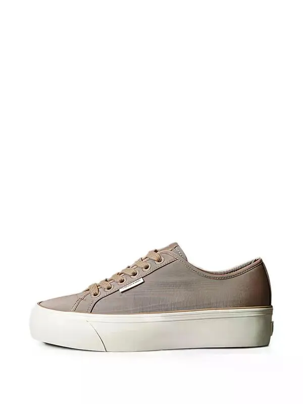 Calvin Klein Moiré Platform Sneakers - Brown