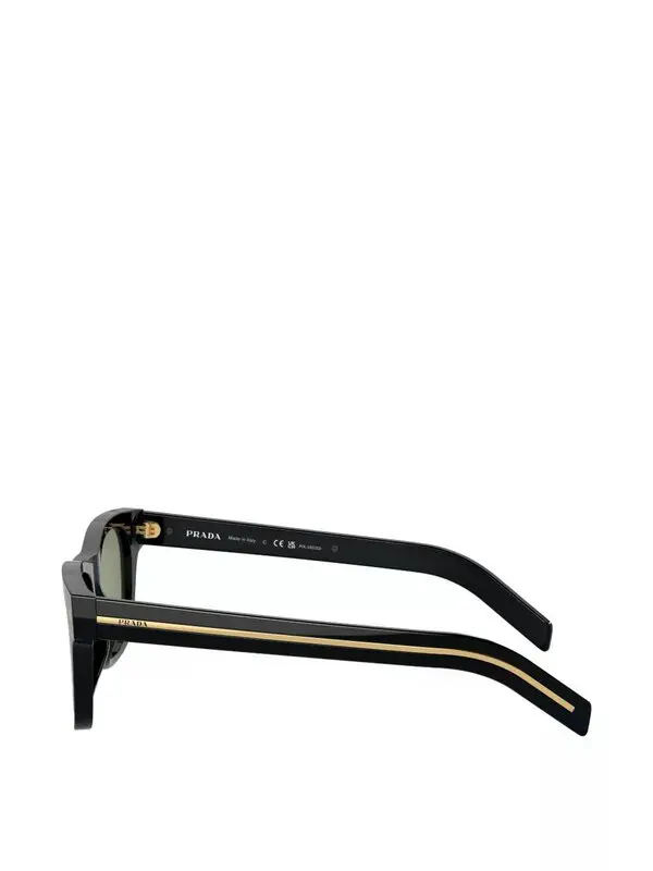 Prada Square-frame Sunglasses With Green Lenses