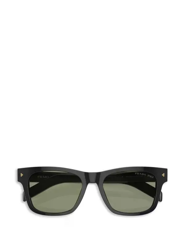 Prada Square-frame Sunglasses With Green Lenses