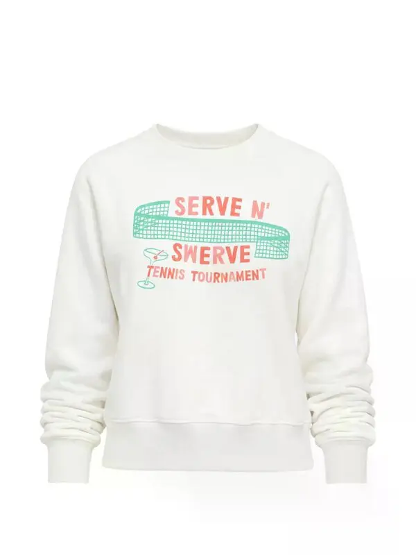MOTHER The Itty Concert Graphic-print Sweatshirt - White
