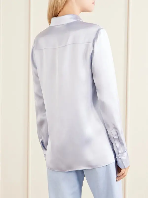Gabriela Hearst Cruz Silk-satin Shirt