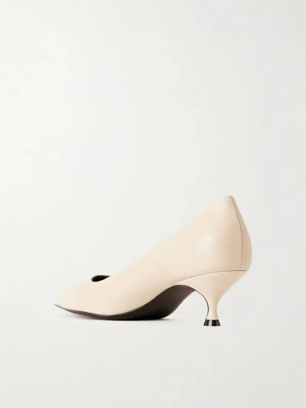 HERBERT LEVINE Pump Du Jour Leather Pumps - Gray