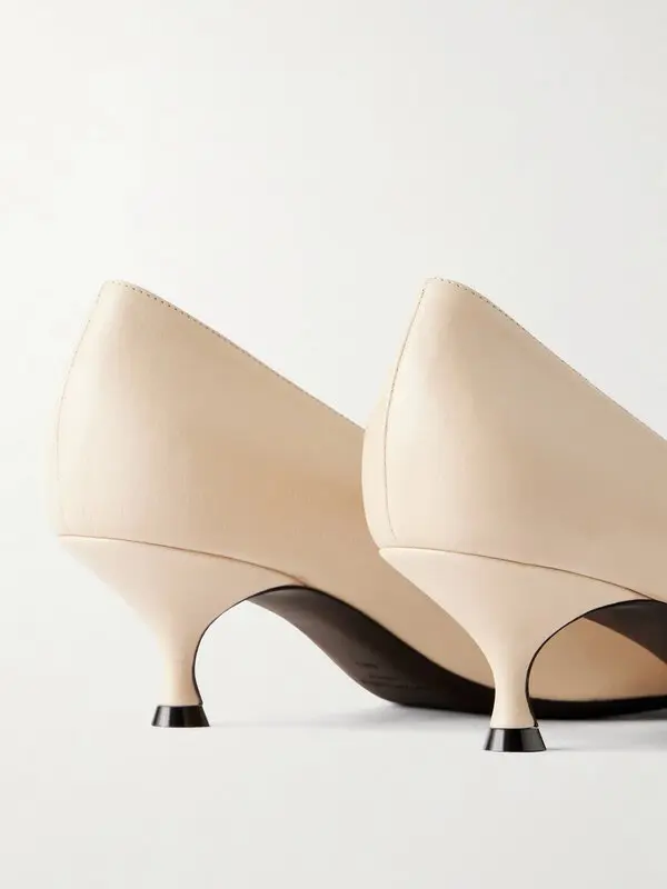HERBERT LEVINE Pump Du Jour Leather Pumps - Gray