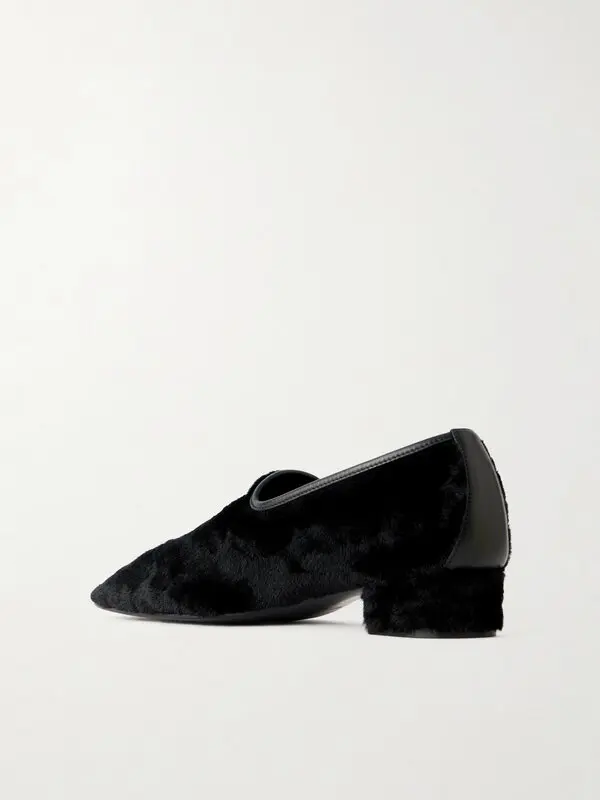 HERBERT LEVINE Soft Touch Shearling Loafers