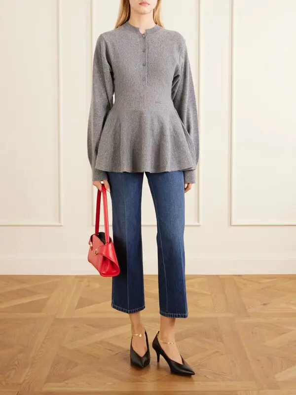 Stella McCartney Wool Peplum Sweater