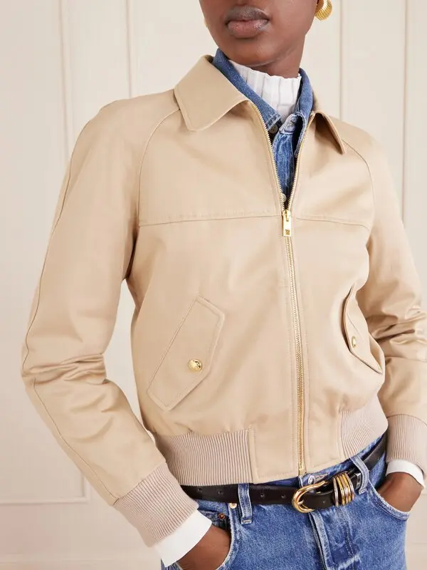 NILI LOTAN Saul Cotton Bomber Jacket