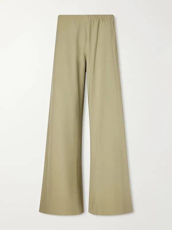 LA LIGNE Colby Cotton-poplin Wide-leg Pants