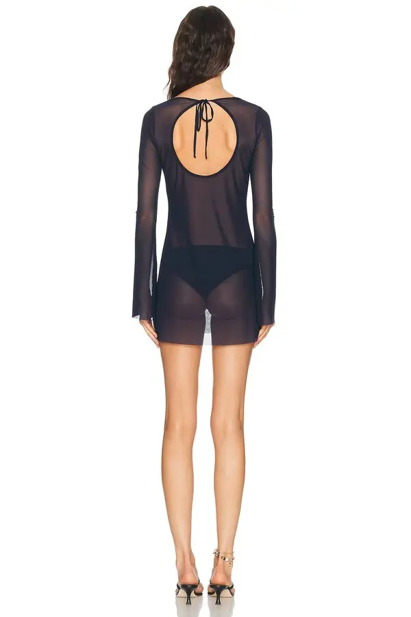 Bond Eye Priya Ring Mini Dress In Black