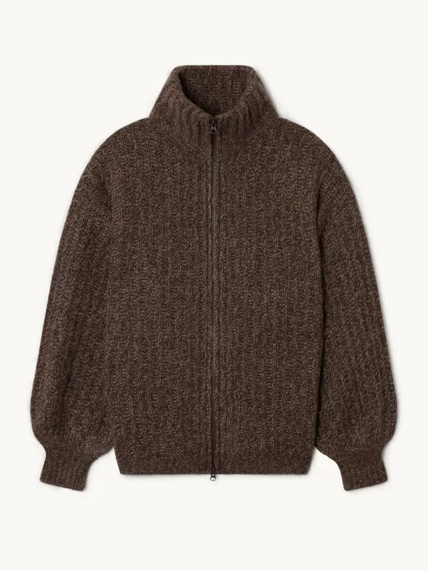 LISA YANG Moralie Cardigan - Soft Bark