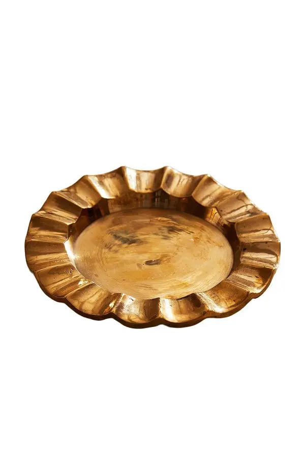 ANASTASIO HOME Ava Ash Tray In Metallic Gold