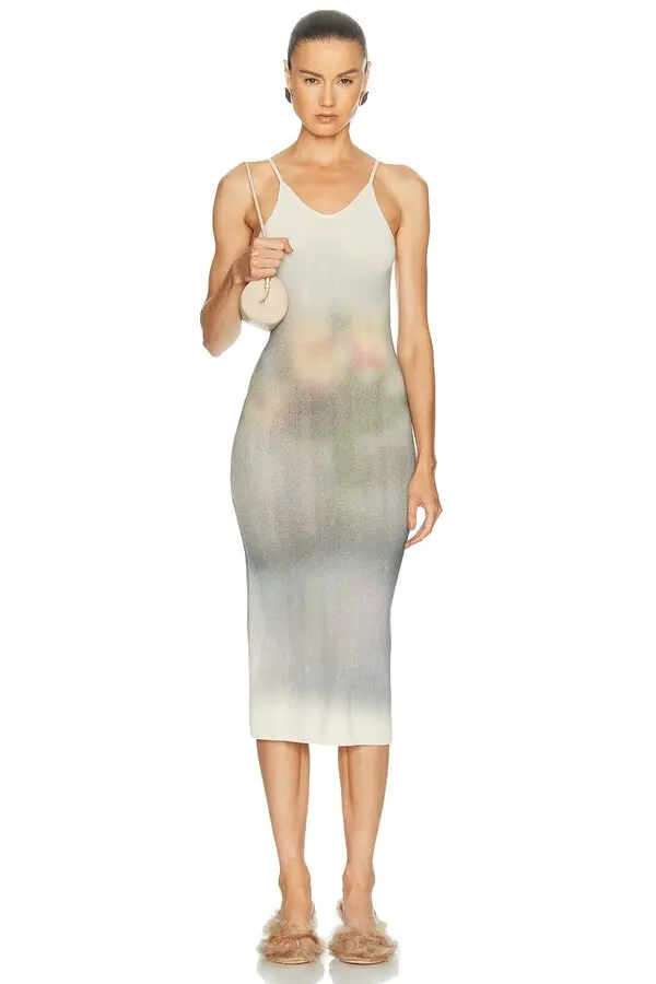 MAISON MARGIELA Maxi Dress In White - Ecru