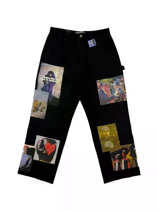 BETTER WITH AGE Tabloid Carpenter Trousers - Black