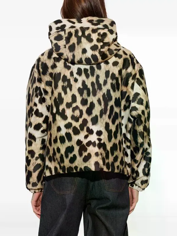Givenchy Leopard Jacquard Windbreaker