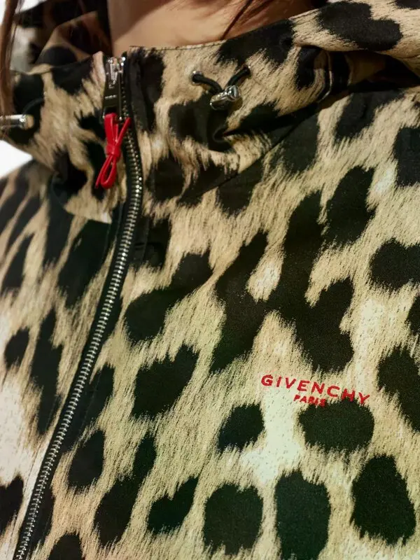 Givenchy Leopard Jacquard Windbreaker