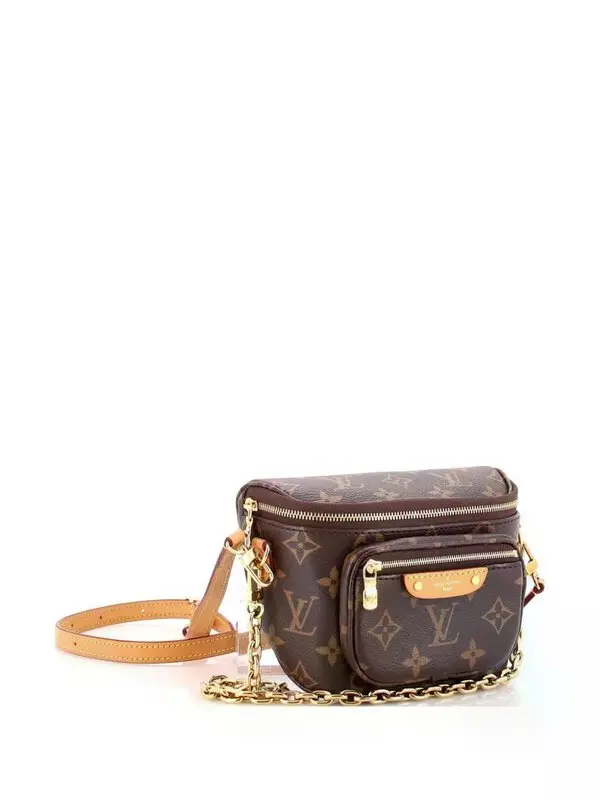 LOUIS VUITTON Monogram Canvas Mini Belt Bag - Brown