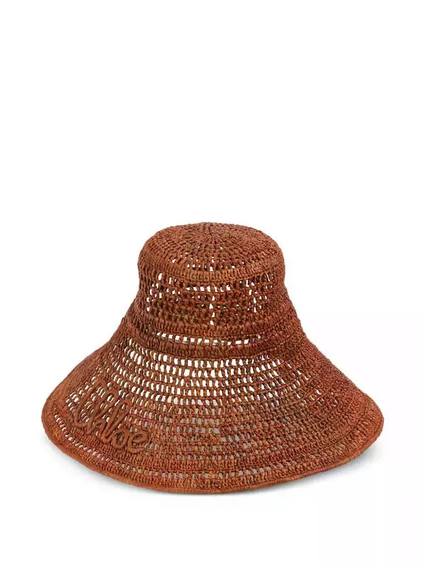 Chloé Raffia Hat - Brown
