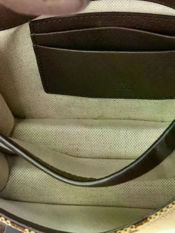 Gucci Jumbo Gg Canvas Small Messenger Bag - Brown