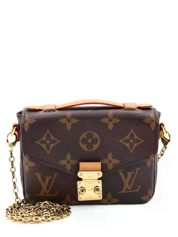 LOUIS VUITTON Micro Metis Monogram Canvas Crossbody Bag - Brown