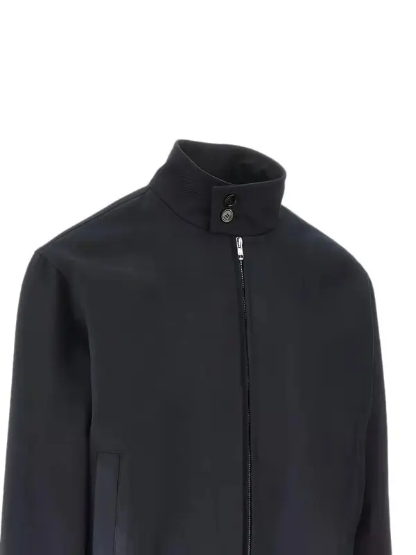 Gucci Zip-up Jacket With Button Collar