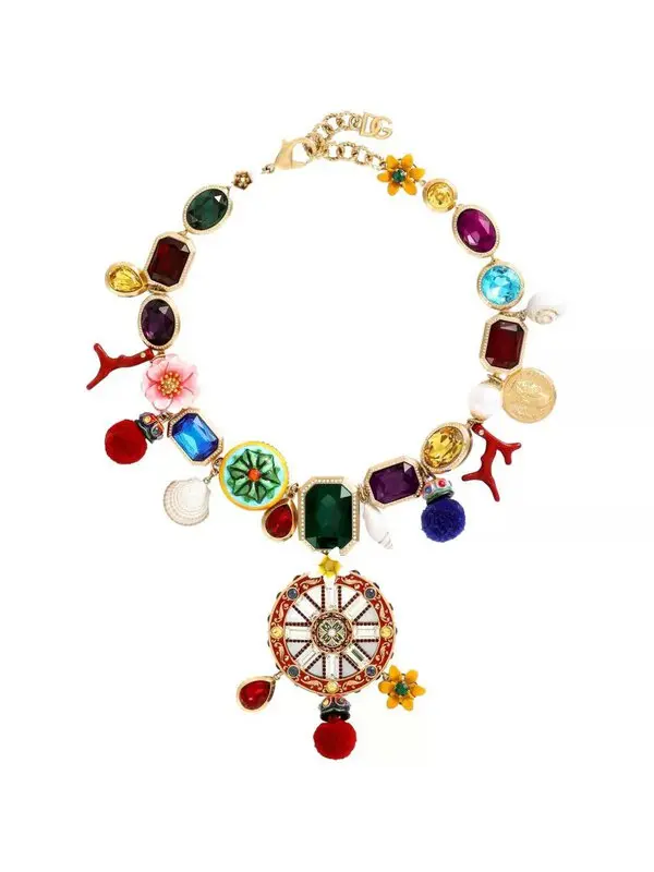 Dolce & Gabbana Carretto Wheel Necklace