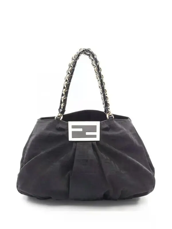 Fendi Zucca Canvas Tote Bag - Black