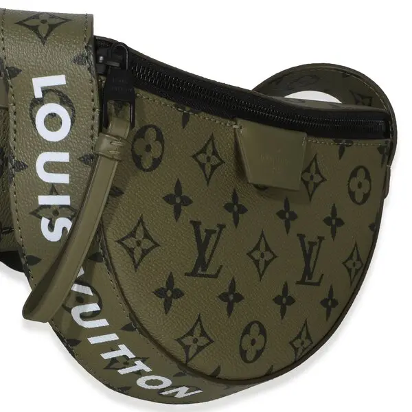 LOUIS VUITTON Khaki Monogram Canvas Moon Crossbody Bag - Green