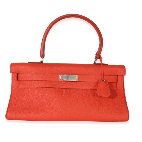 Hermès Capucine Togo Shoulder Kelly 40 Phw - Orange